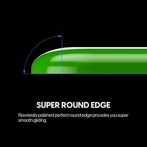 Superglide - Fastest and Smoothest Mouse Feet/Skates Made with Ultra Strong Flawless Glass Super Fast Smooth and Durable Sole for Razer Viper Mini [Green]