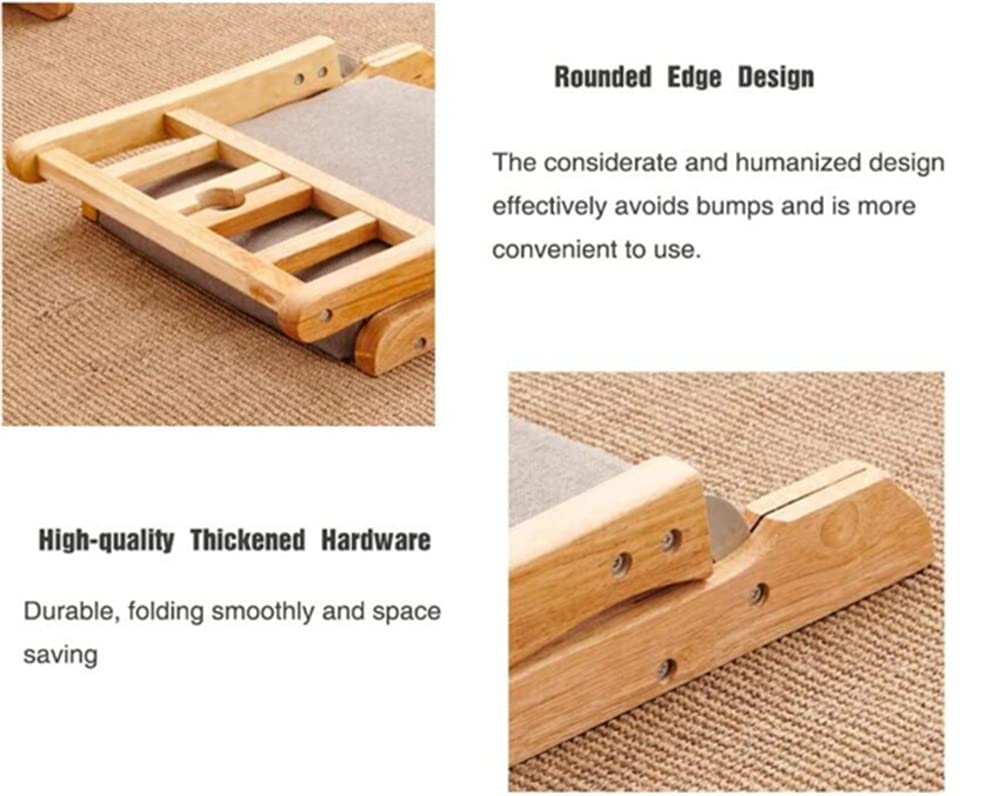 WYKDD Tatami Chair with Back Support Meditation Floor Seating for Living Room Balcony Foldable Portable Legless