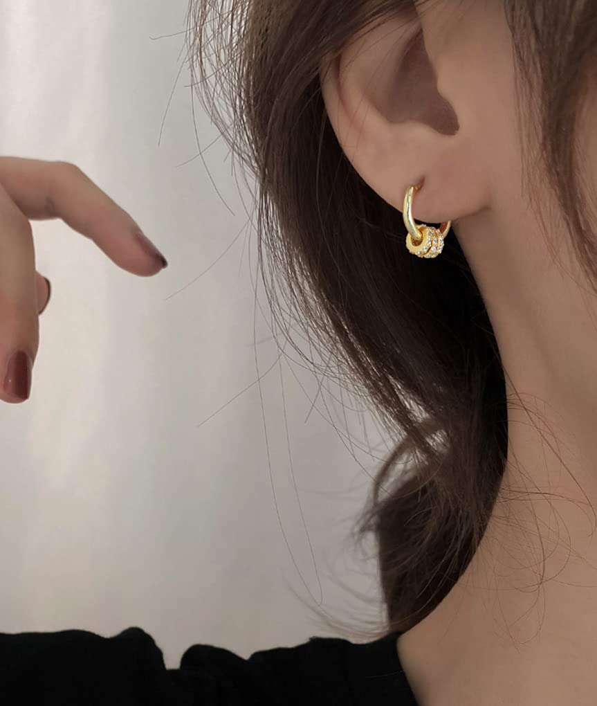SLUYNZ 925 Sterling Silver Cartilage Hoop Earrings for Women Small Hoop Earrings Helix Piercing Hoop (A-Silver)