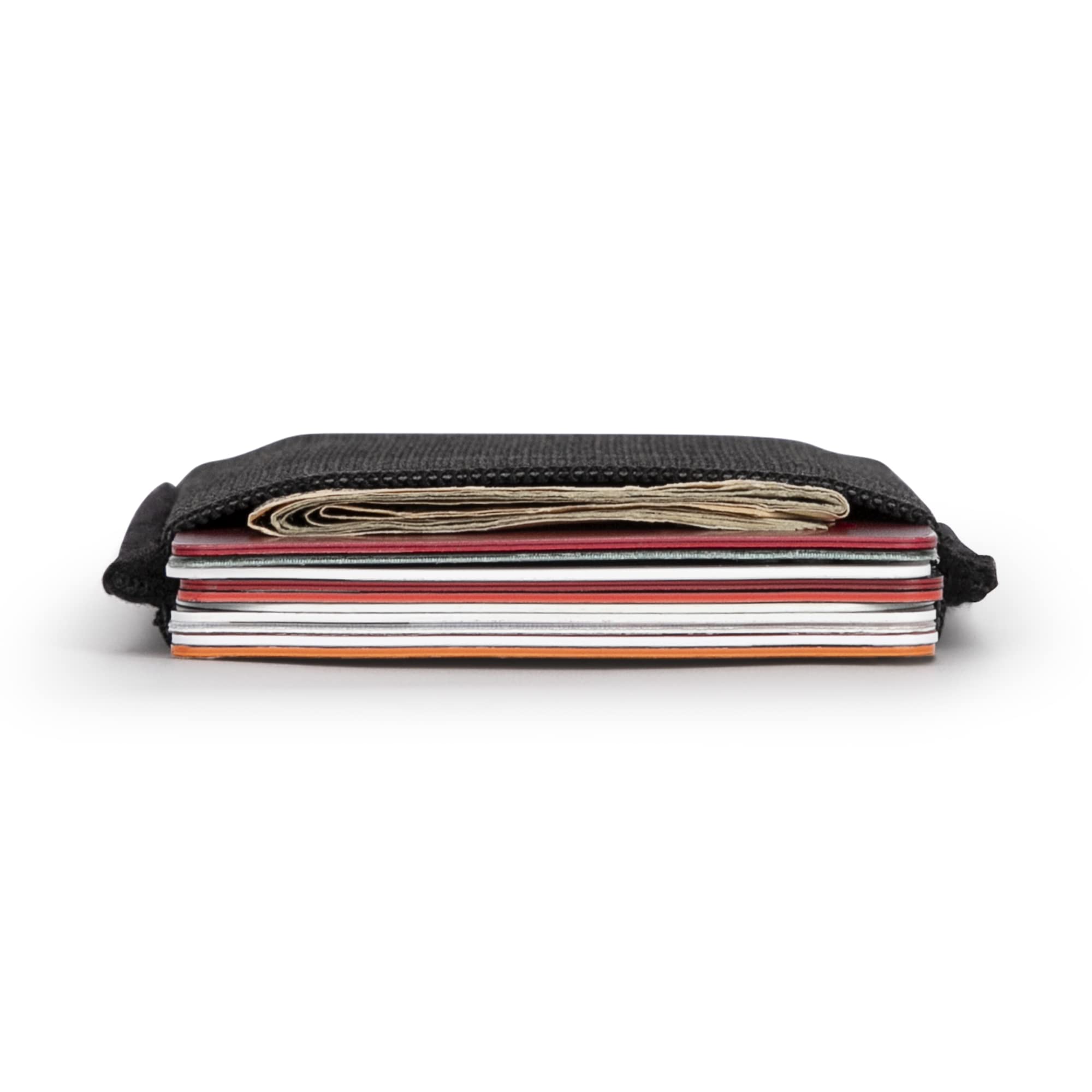 SUPERIOR ESSENTIALS Elastic Absolute Minimalist Slim Wallet/Card Holder/Card Sock (Black)