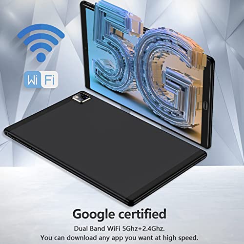 Tablet 10 Inch Android 11.0 Tablet with Keyboard, Dual 2.4+5G WiFi Tablets 64GB Storage 128GB Expandable, 4G RAM 6000mAh Battery Google Certified Tablet Include Keyboard Mouse Case Stylus