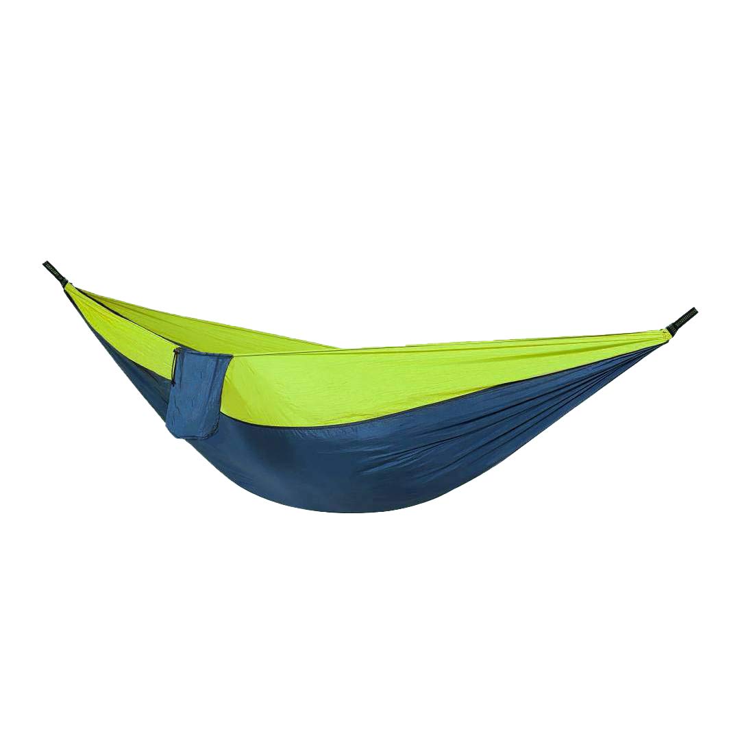 Outdoor Tree Hammock, Portable Nylon Parachute Cloth Camping Hammock Beach, Backyard, Garden, Hiking Hammock (with Two Tree Belts, Two Lock Buckles, Knot-Free Design)