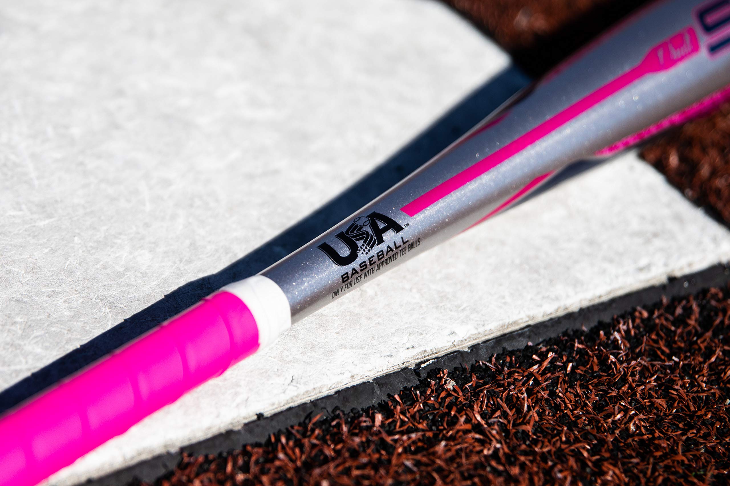 Rawlings | STORM T-Ball Bat | USA Softball & Baseball | -12 Drop | 24" | Silver/Pink