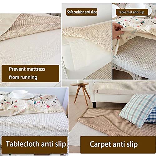 Shelf Liner Drawer Liner Non-Slip Mat Shelves Liners Grid Pattern PVC Grip Liner Anti-Slip Mat for Kitchen Cabinets Dresser Refrigerator(40x60cm)
