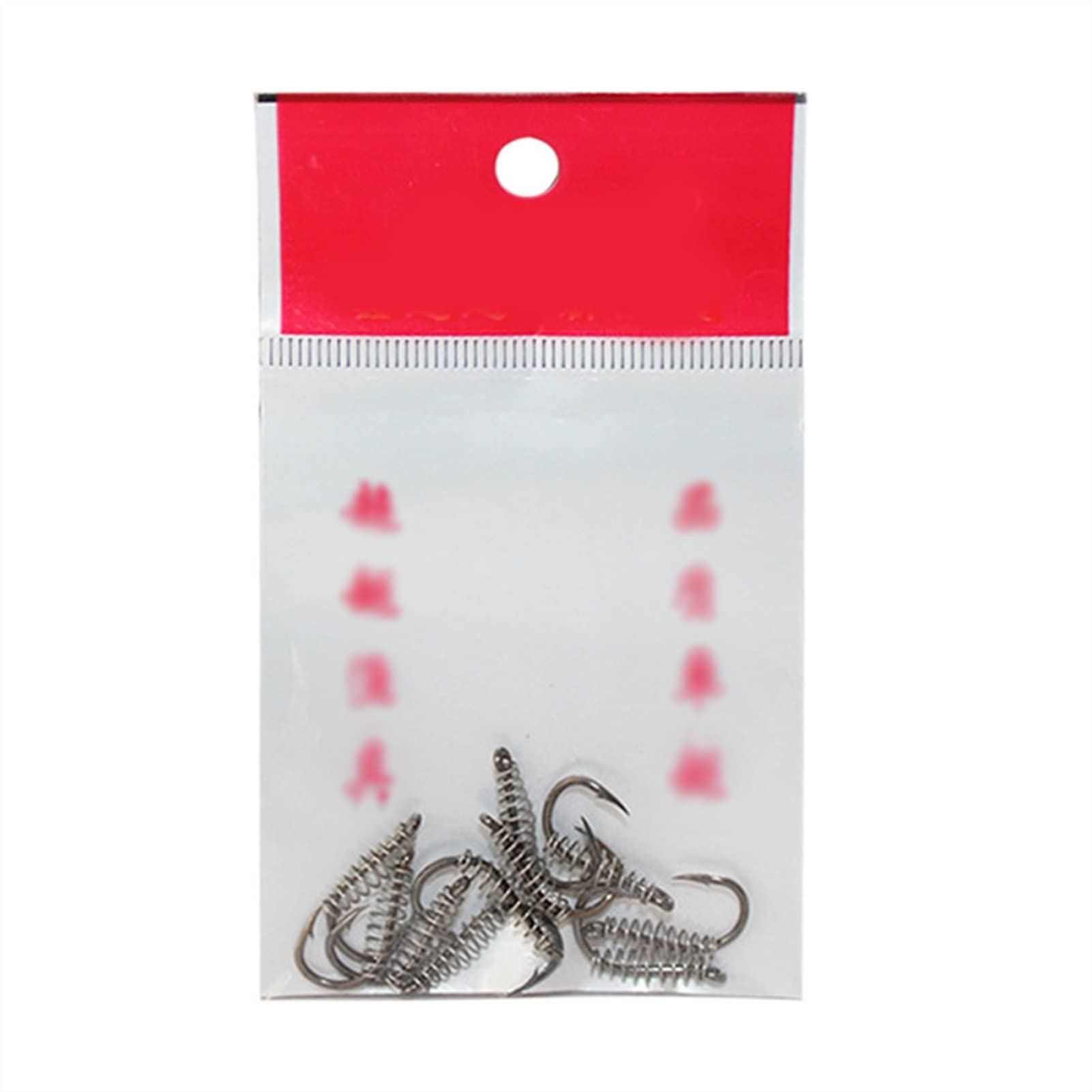 TOMYEUS Fishing Hooks Fishhooks 10 Pcs/Pack Spring Fishhooks Steel Barbed Swivel Fishing Hooks Carp Jig Explosion with Hole for Carp Fishing Accessories Tools Fish Hooks (Color : 9)