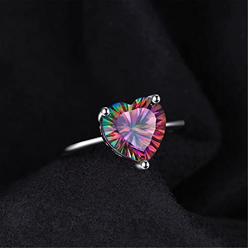 S925 Sterling Silver Cubic Zirconias Ring for Women Girls, silver, Cubic Zirconia