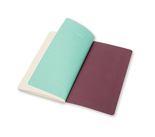 Moleskine Chapters Journal, Slim Medium, Dotted, Plum Purple, Soft Cover (3.75 x 7)