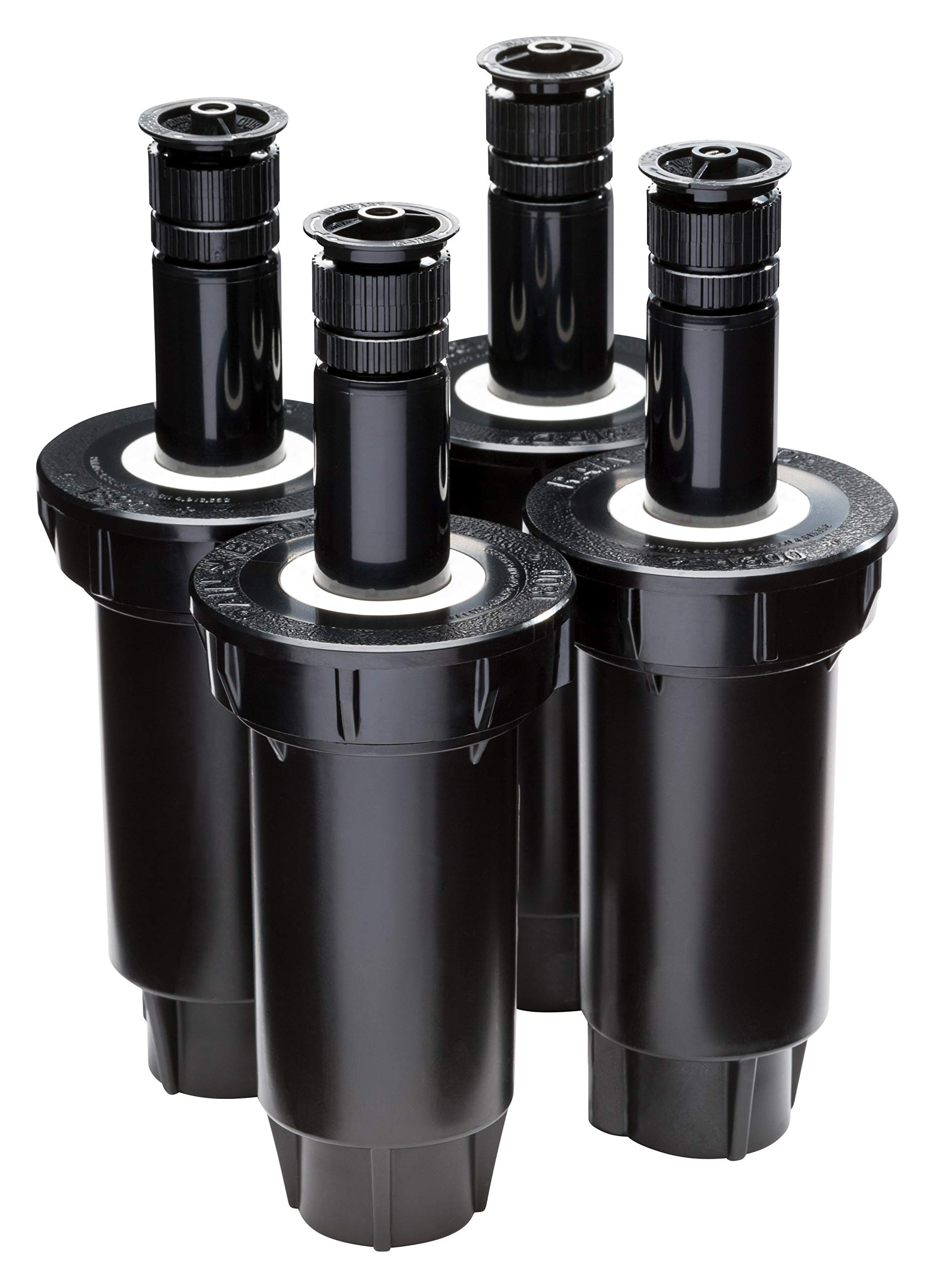 Rain Bird 1802AP4PK Professional Pop-Up Sprinkler, Adjustable 0 - 360° Pattern, 8' - 15' Spray Distance, 2" Pop-up Height, 4-Pack