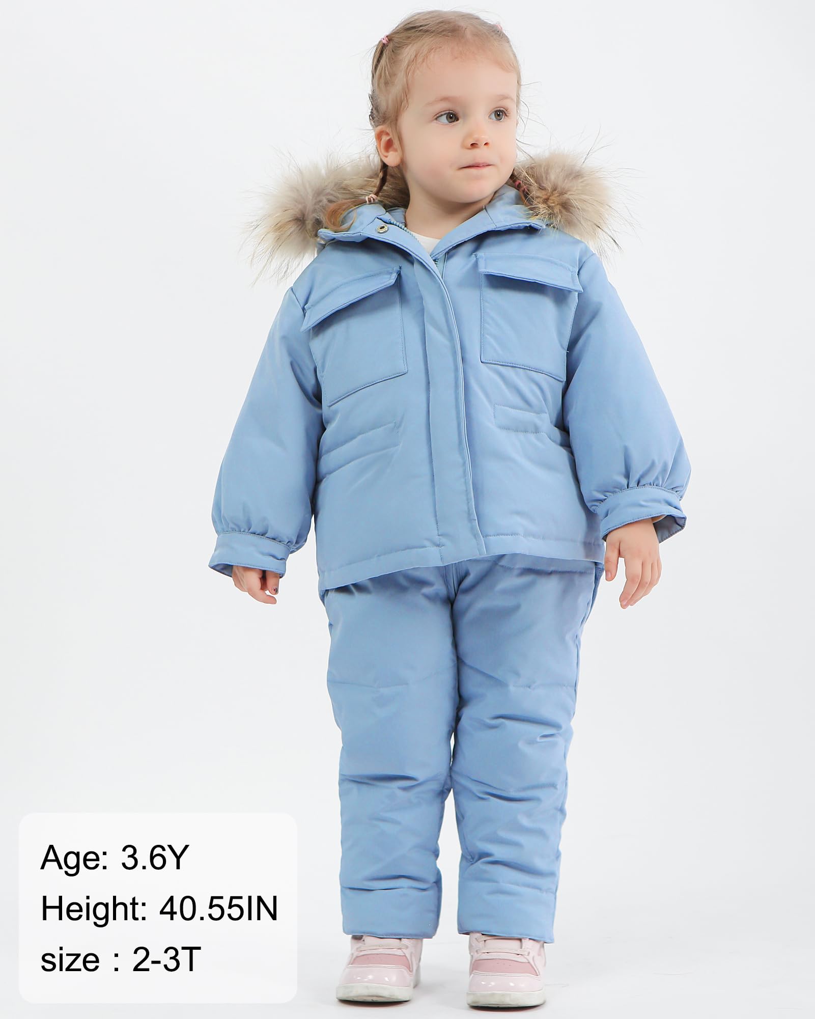 WESIDOM Baby Boys Girls Snowsuit,Toddler Winter Outfit Sets