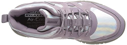 Skechers Women's Relaxed Fit Trego - Brilliant Hue Hiking Boots, Lavender, 6.5 M