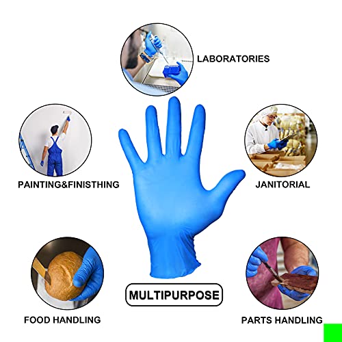 PEIPU Nitrile Gloves Disposable Gloves(Small, 100-Pack),Powder Free, Cleaning Service Gloves, Latex Free