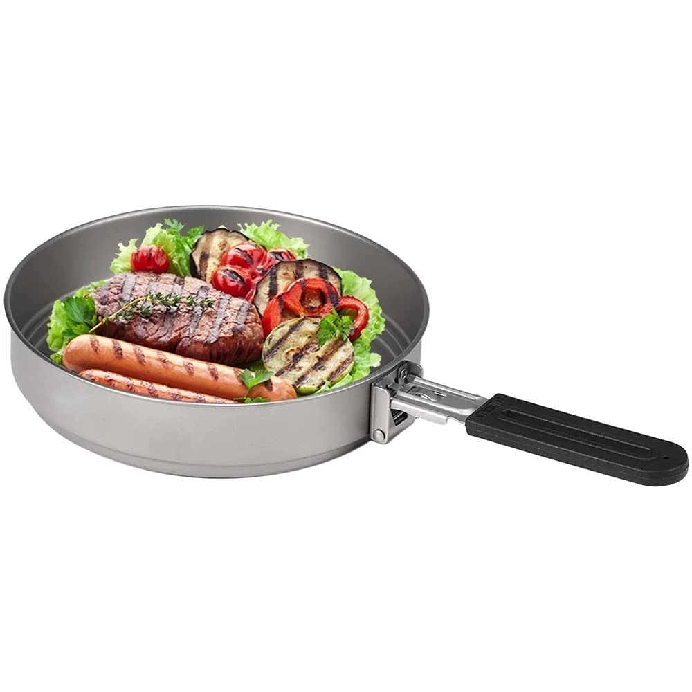 YFDM Cookware Set Pot Camping Pan 2.8L Pot with 1.1L Pan for Outdoor Camping Backpacking Hiking Picnic Cooking