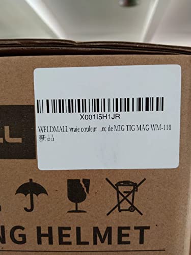 WELDMALL True Color Solar Power Auto Darkening Welding Helmet Welder Hood with Adjustable Shade Range for Mig Tig Arc Sensor Welder Mask WM-110
