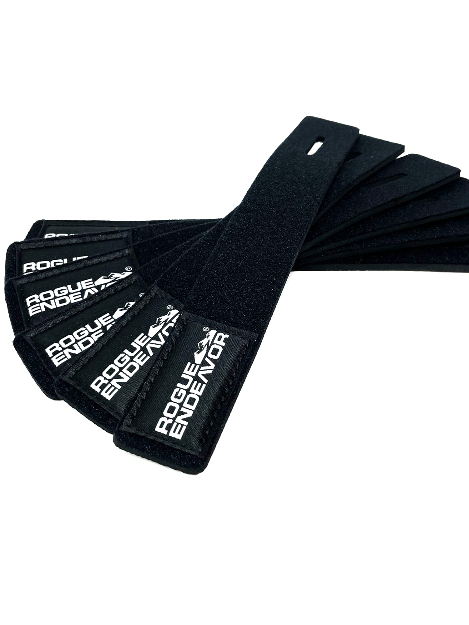 Rogue Endeavor Fishing Rod Wrap, Premium Neoprene Lined (Pack of 6) (Black)