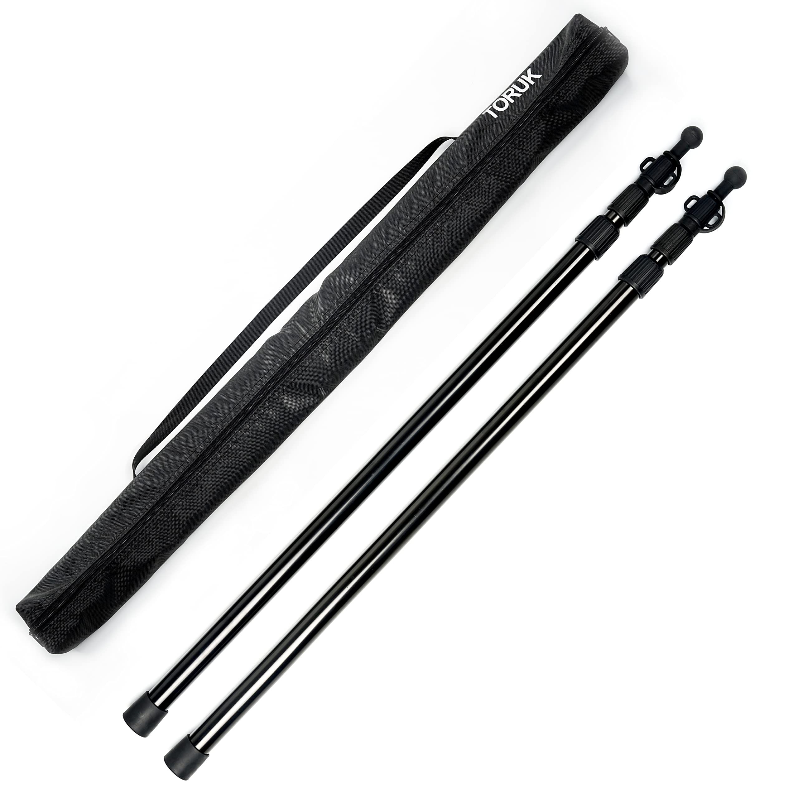 TORUK Aluminum Tarp Poles | 94.5" Adjustable Camping Tent Poles | Lightweight Shade Pole for Canopy Awning Shelter Backpacking Hiking