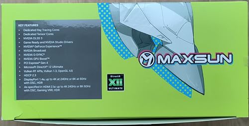 maxsun Geforce RTX 4070 Ti iCraft Limited Edition OC 12GB GDDR6X Video Graphics Card GPU for Computer Gaming PC HDMI2.1 DLSS 3.5 PCIE 4.0 X16 RGB 𝗔𝗻𝗶𝗺𝗲 𝗪𝗵𝗶𝘁𝗲 𝗚𝗣𝗨