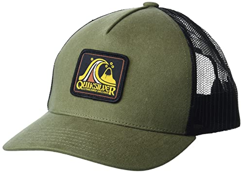Quiksilver Men's Bleak Reekers Trucker Hat, Four Leaf Clover, 1SZ