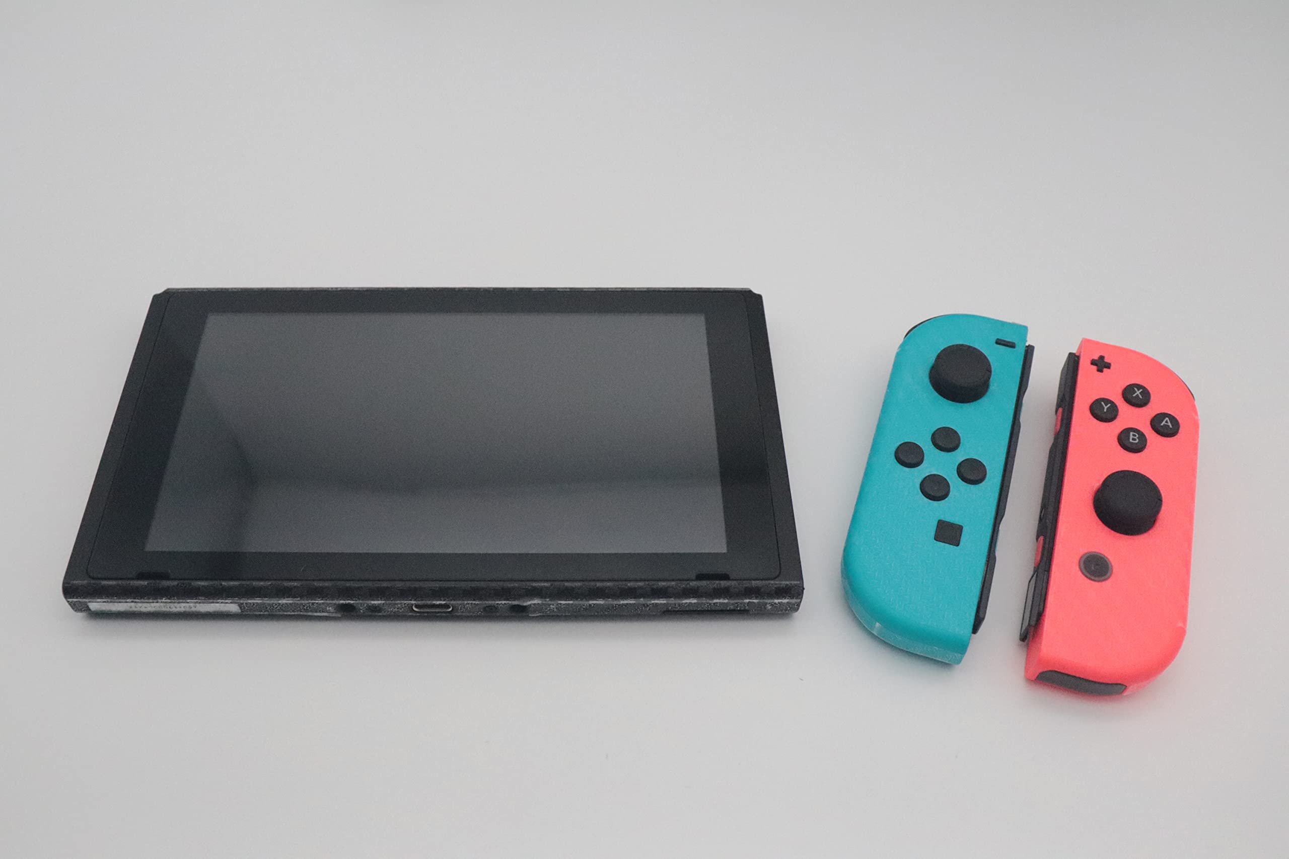 skoko Clear Carbon Protective Skin Compatible with Nintendo Switch OLED, Back+Joycon Controllers, Anti Scratch, Skins, Sticker, Decal, Wrap, Vinyl, Film, Protector Covers, Accessories