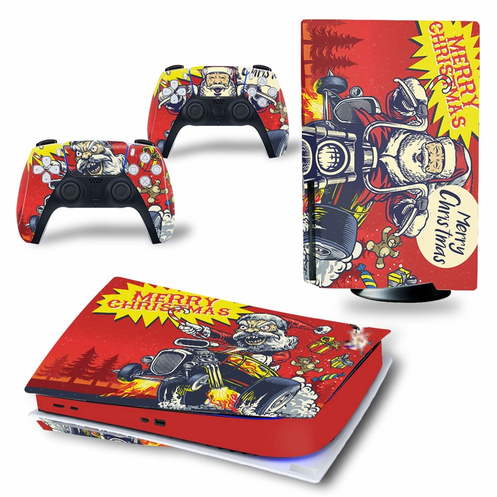 WREXIL LEEWEE for PS5 Skin Disc Edition & Digital Edition Console and Controller Vinyl Cover Skins Wraps Scratch Resistant, Compatible with for PS5 162607 No Foaming (Size : Digital Edition)