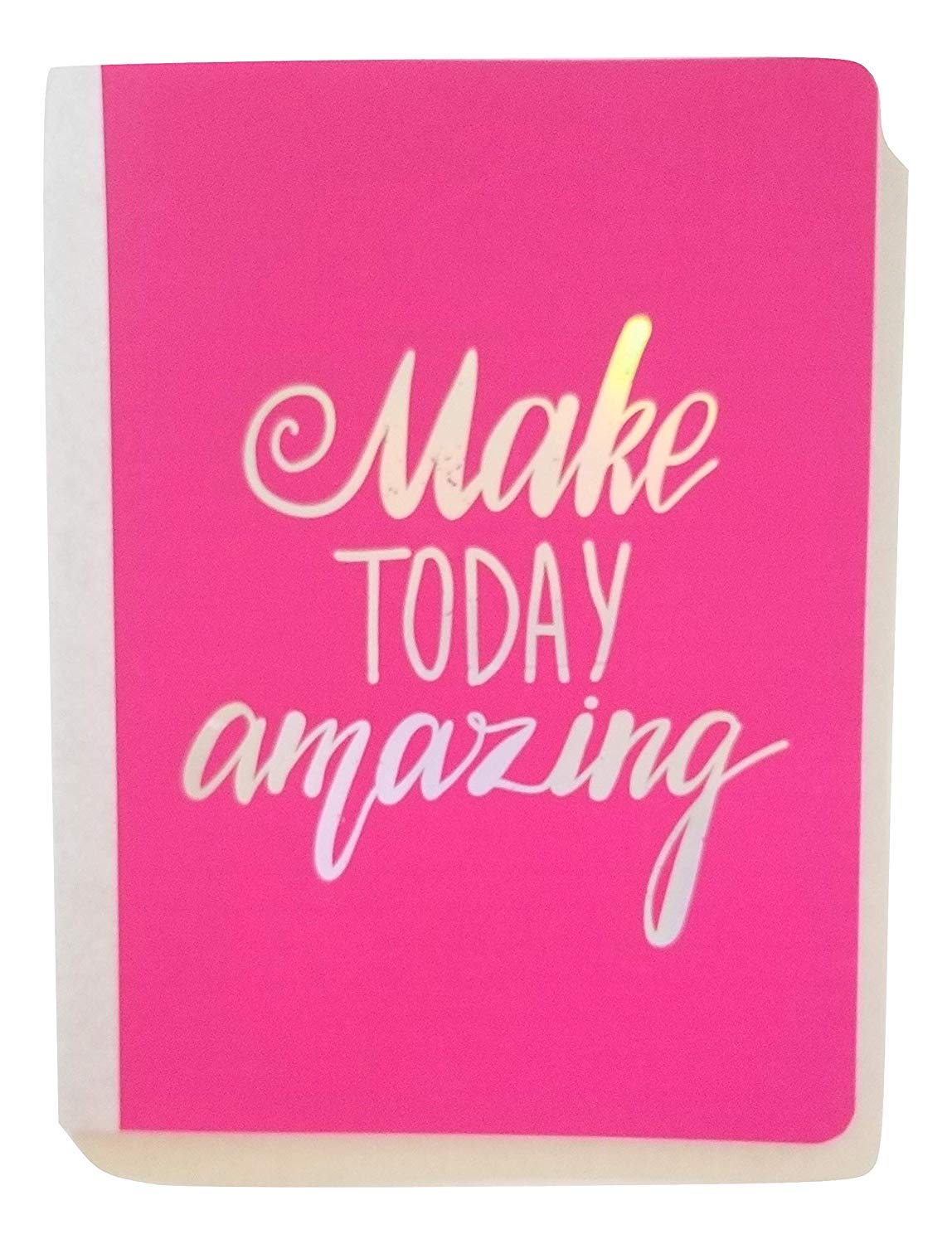 Pen + Gear Make Today Amazing 3-Pack Poly Composition Notebook,9-3/4" x 7-1/2", Wide Ruled, 80 Sheet Jewel Tone Metallic Set;Pink