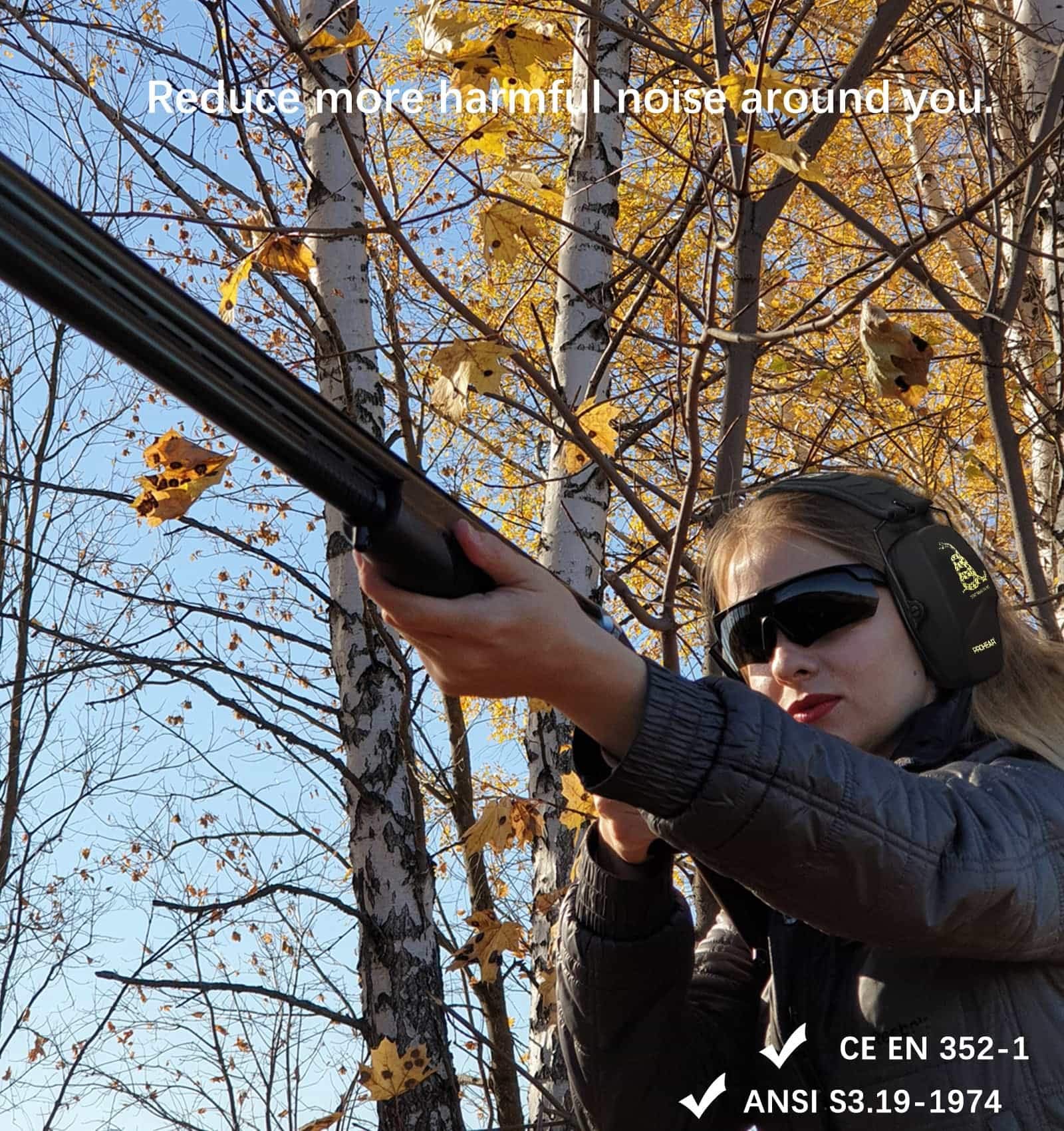 PROHEAR 016 2-Pair Shooting Ear Protection Safety Earmuffs