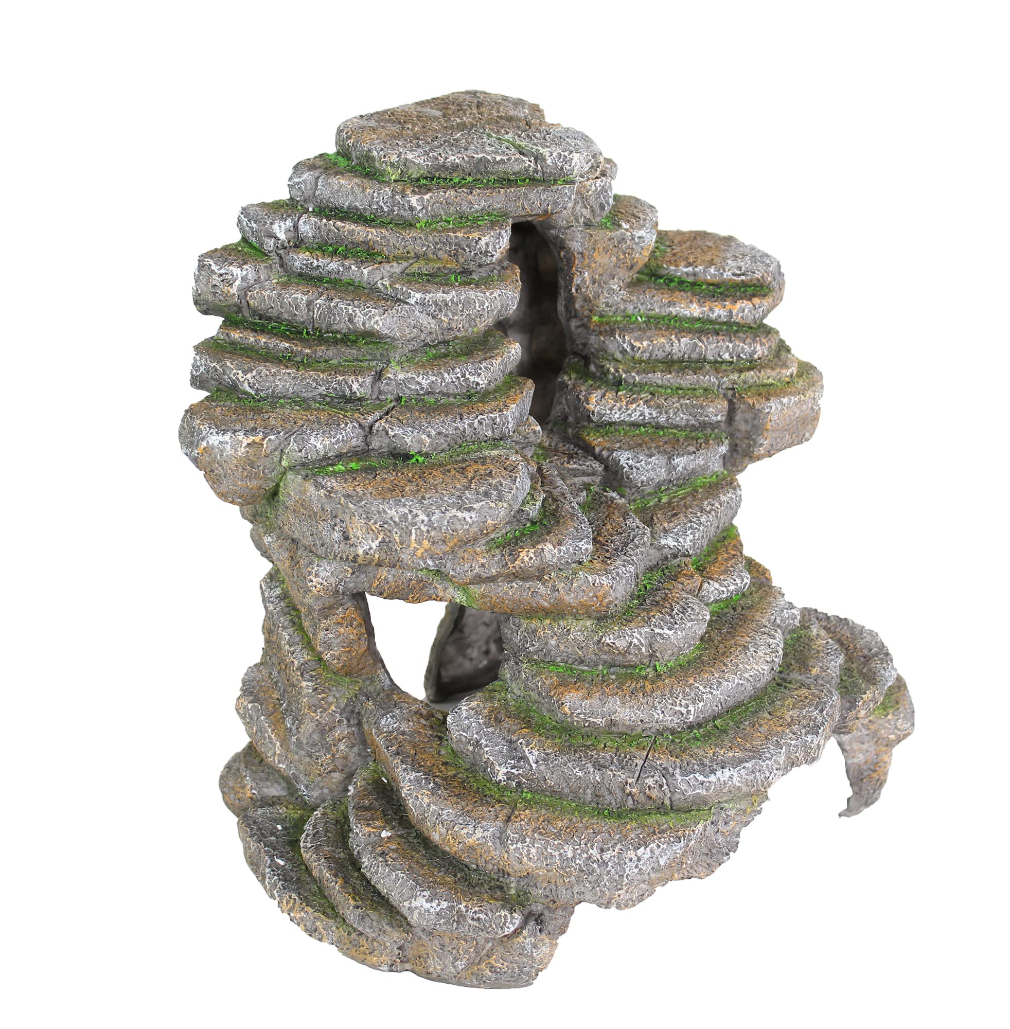 Penn-Plax Reptology Shale Scape Step Ledge & Cave Hideout β Decorative Resin for Aquariums & Terrariums β Great for Reptiles, Amphibians, and Fish β Extra Large