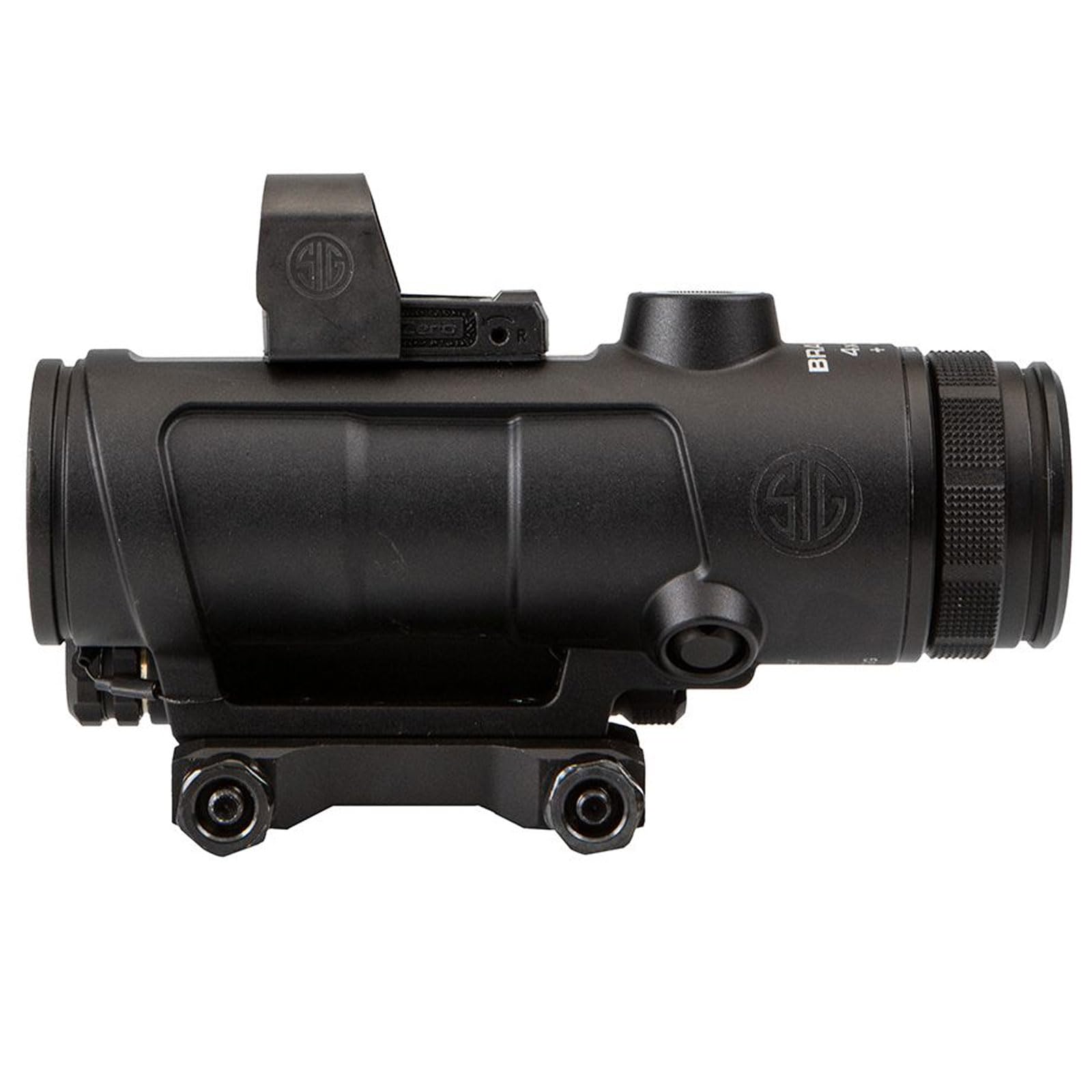 Sig Sauer BRAVO4 Battle Pack | Tactical Hunting Shooting Durable Waterproof Fogproof Illuminated 5.56/7.62 Horseshoe Dot Reticle 4X32MM Optic Sight | ROMEOZero Sight & Accessories Included