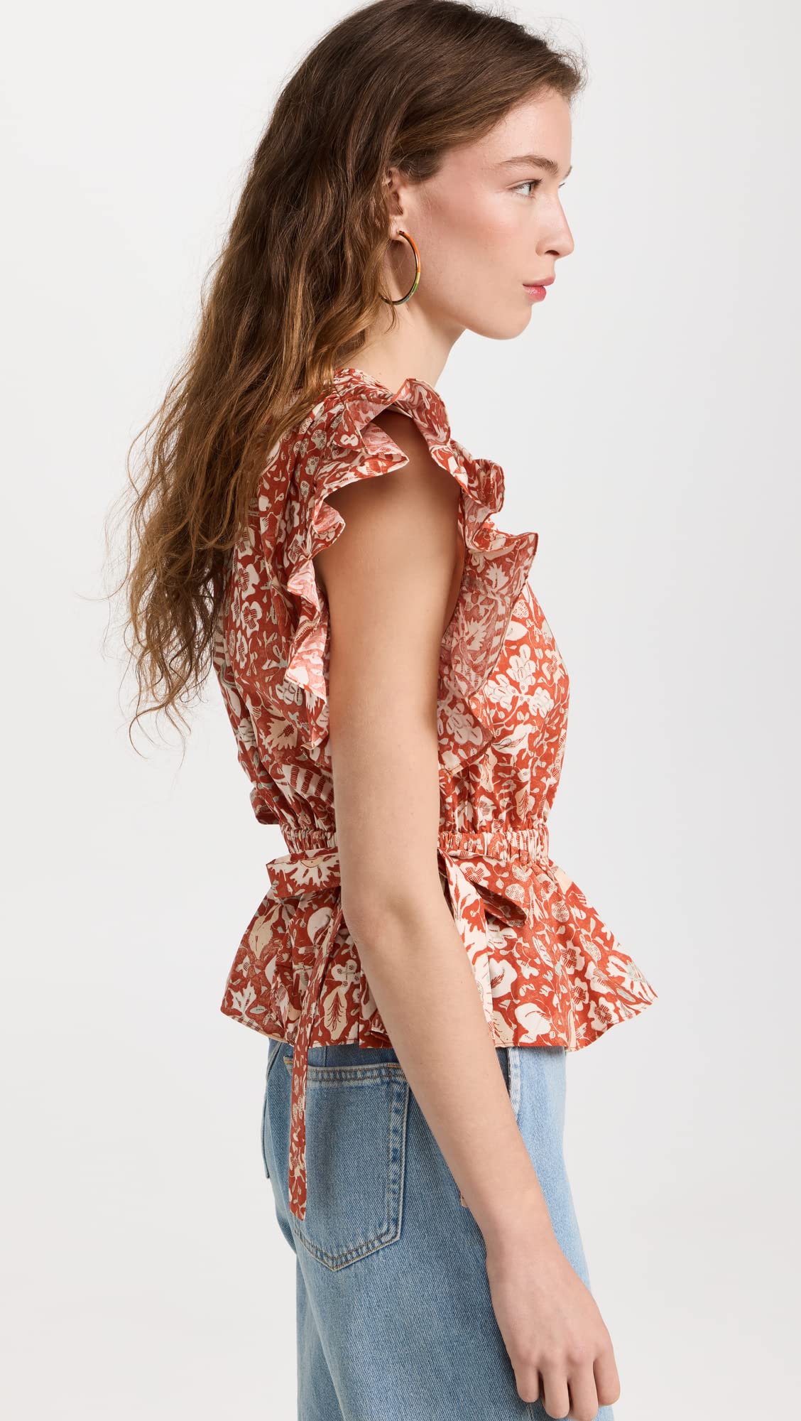 Ulla Johnson Women's Iyla Top, Orange Blossom, 4