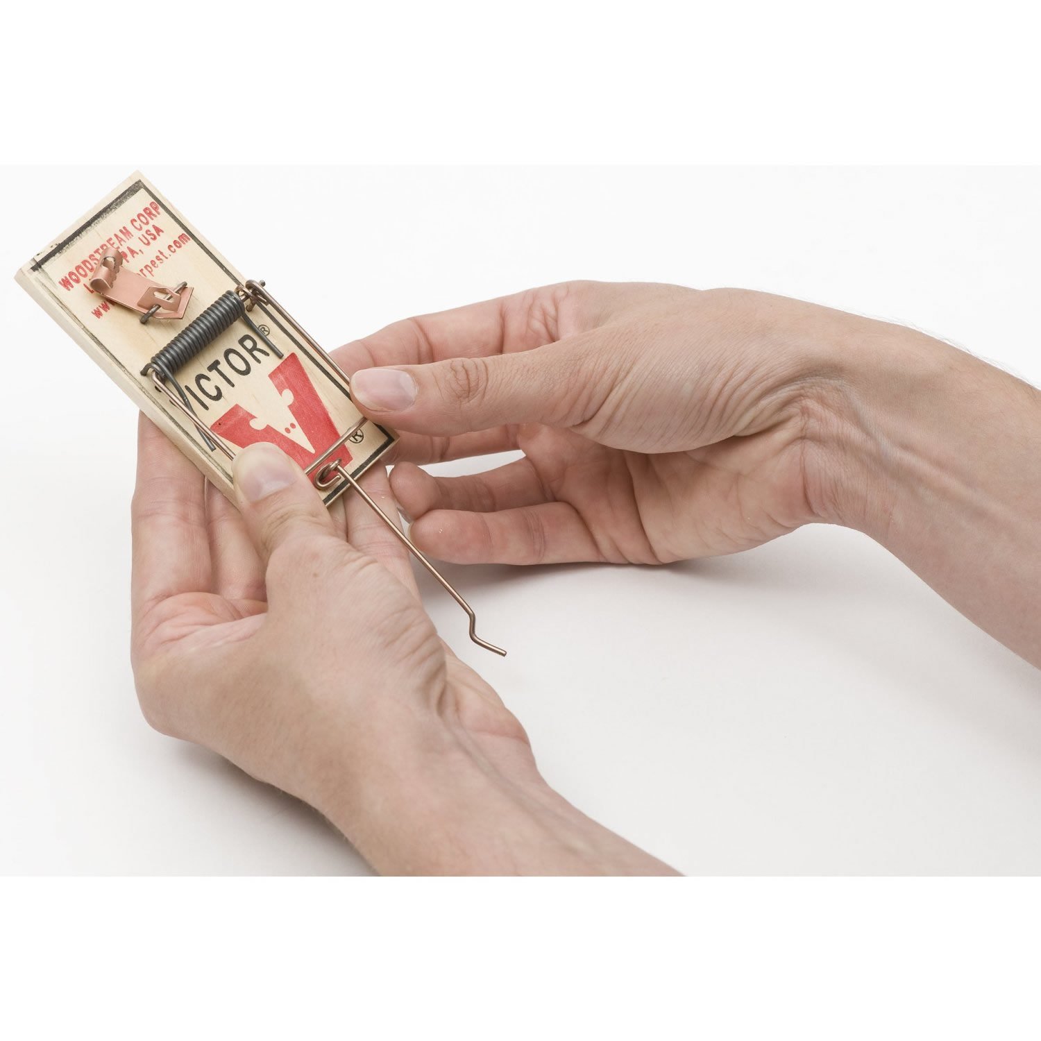 Victor Metal Pedal Mouse Trap - 2 Pack M023 - Wood Mouse Trap, Brown