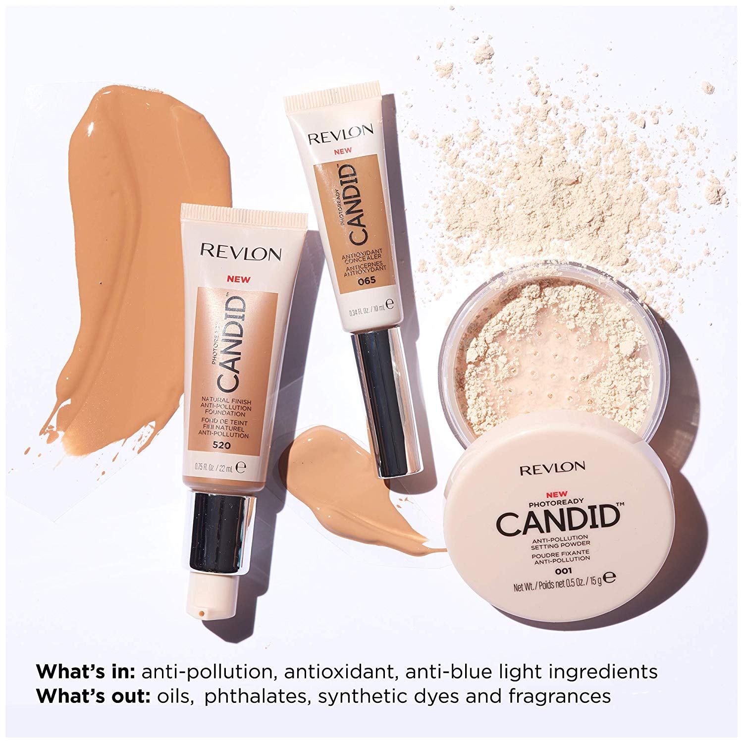 Revlon PhotoReady Candid Concealer, with Anti-Pollution, Antioxidant, Anti-Blue Light Ingredients, without Parabens, Pthalates and Fragrances; Banana, 34 Fluid Oz