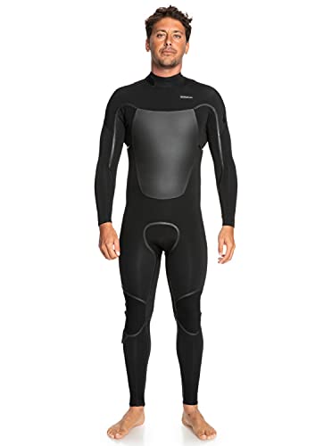 Quiksilver Mens 4/3 M-Sessions Back Zip Wetsuit - Black | Large Tall