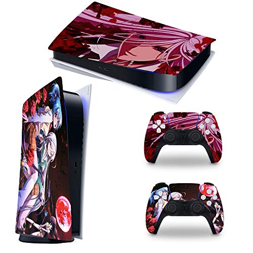 Rosario Vampire Anime - PS5 Standard Edition Skin Console - PS5 Standard Edition Controller Skin Cover Vinyl Decal Protective
