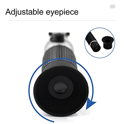 Spirit Alcohol Refractometer, Alcohol Measurement Refractometer Adjustable Eyepiece Calibration Screw 0‑80% Range Accurate Data for Beer Brewing