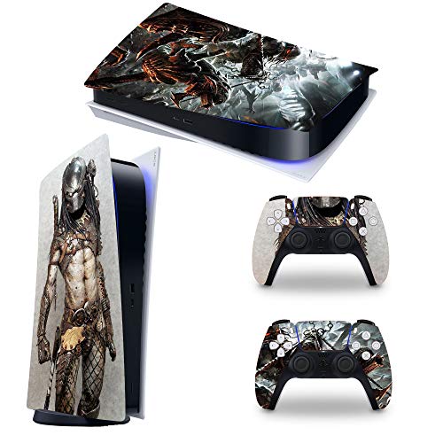 playstation 5 Skin Set β Alien War - HD Printing Vinyl Skin Cover Protective for PS5 Console and 2 PS5 Controller ( Only fit PlayStation 5 regular)