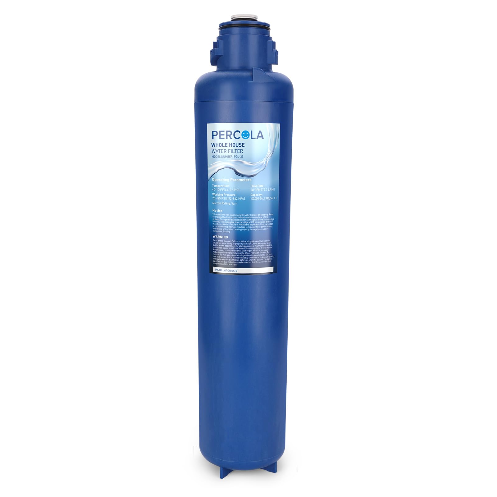 PERCOLA AP917HD Water Filter, Replacement for Aqua-Pure AP917HD Whole House Sediment/CTO Replacement Filter For 3M Aqua-Pure AP903 System 100,000 Gallons (1 Pack)
