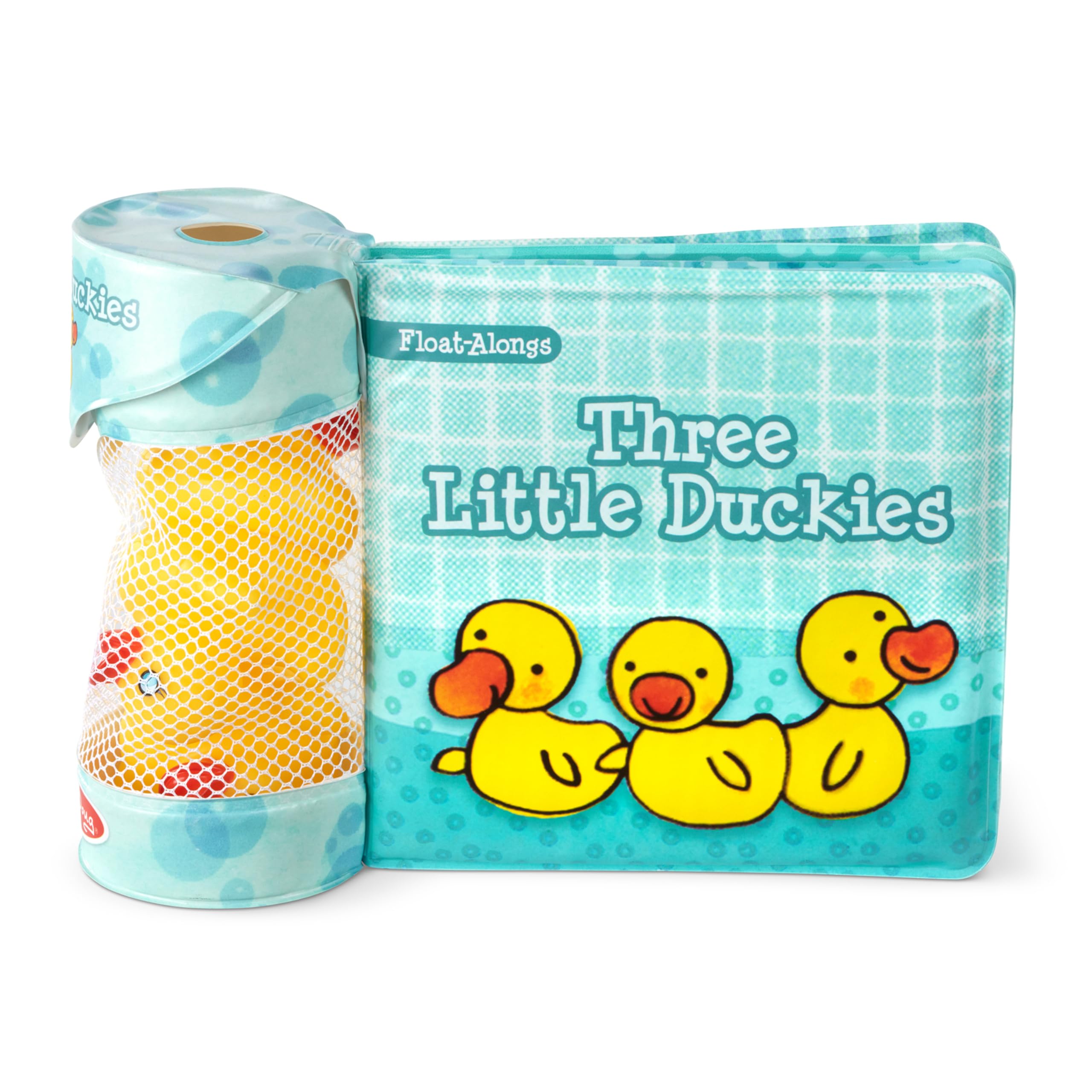 Melissa & Doug Children's Book - Float-Alongs: Three Little Duckies (Bath Book + 3 Floating Duck Toys)