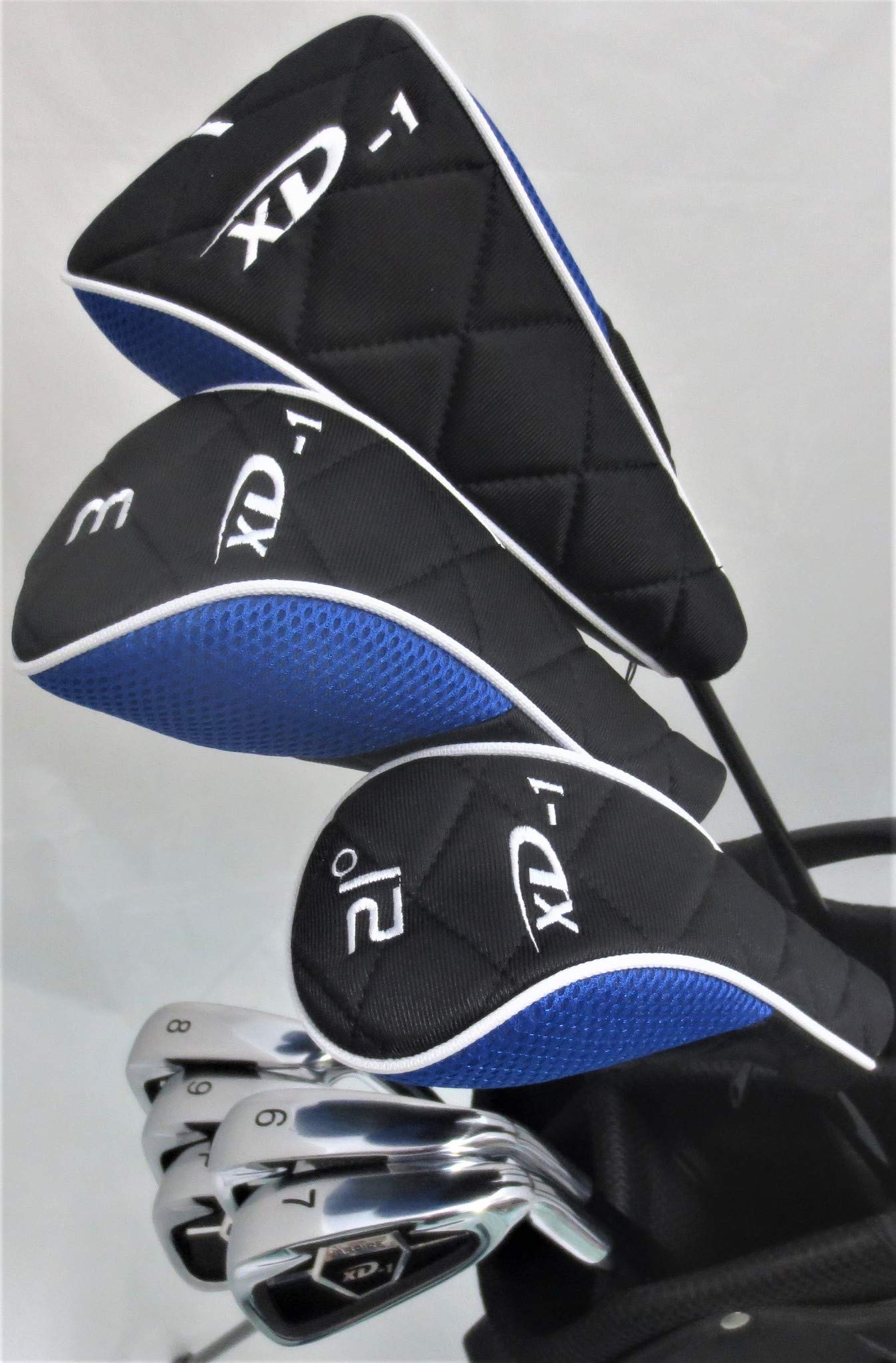 New Tall Mens Golf Set Clubs for Men 6'0"- 6'6" Complete Driver, Fairway Wood, Hybrid, Irons, Putter, Stand Bag Stiff Flex