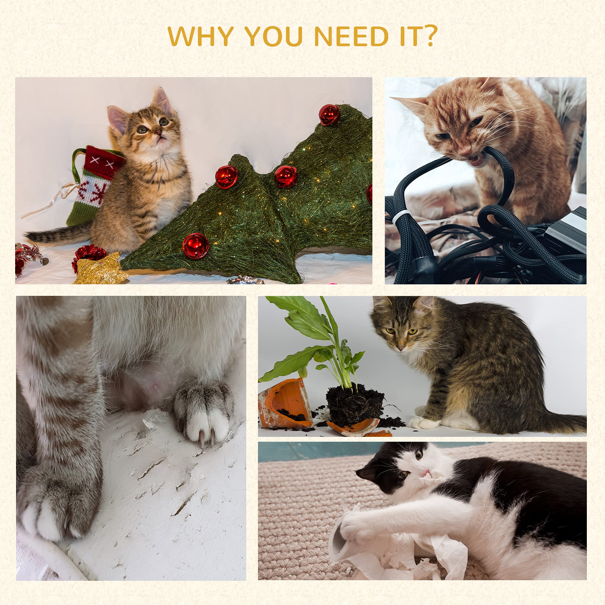 PawHut Multi-Level Cat Tree Condo Tower with Sisal-Covered Scratching Post, Activities for Kittens & Soft Cushion Luxury