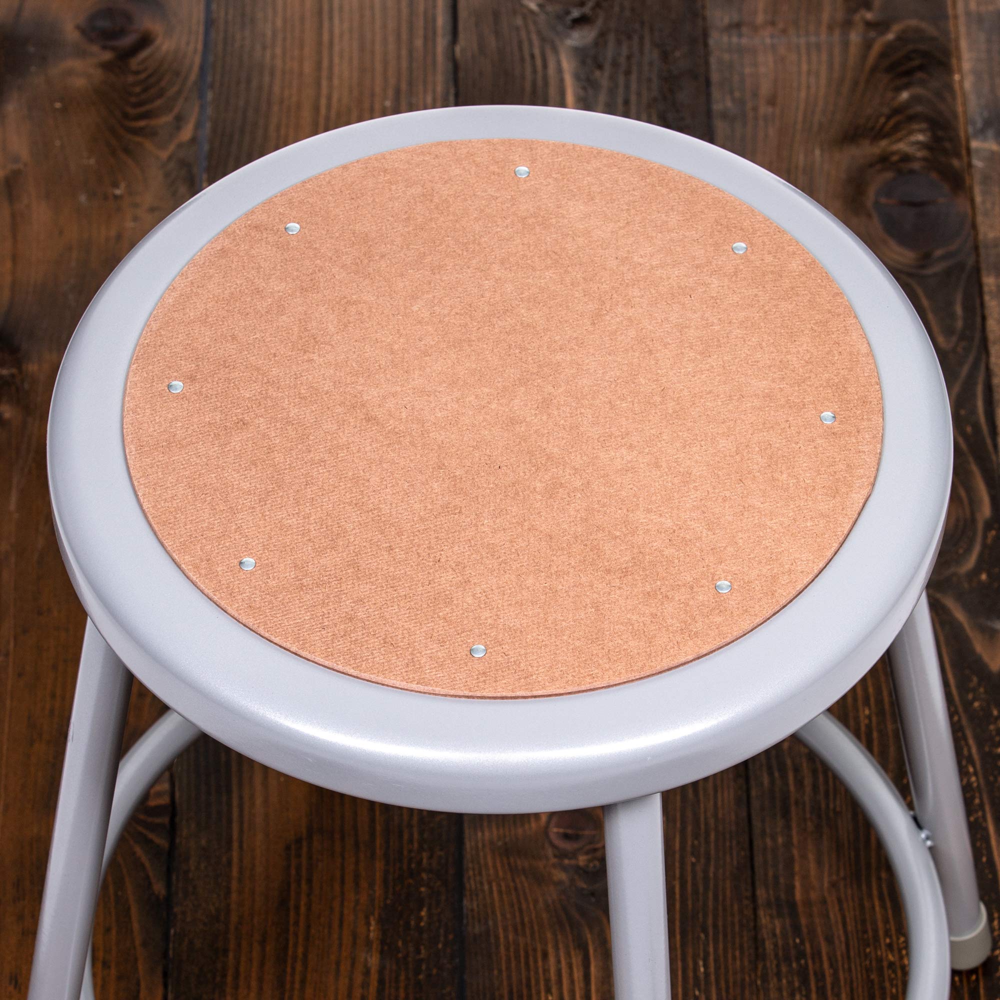 OEF Furnishings (2 Pack) Height Adjustable Grey Shop Stool, 25-32"" High (OEF6224H/2)