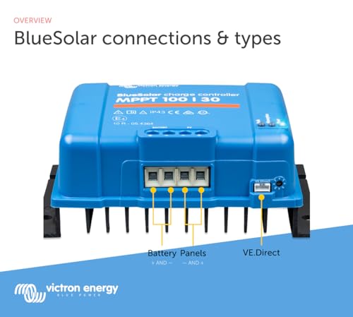 Victron Energy BlueSolar MPPT 100V 50 amp 12/24-Volt Solar Charge Controller