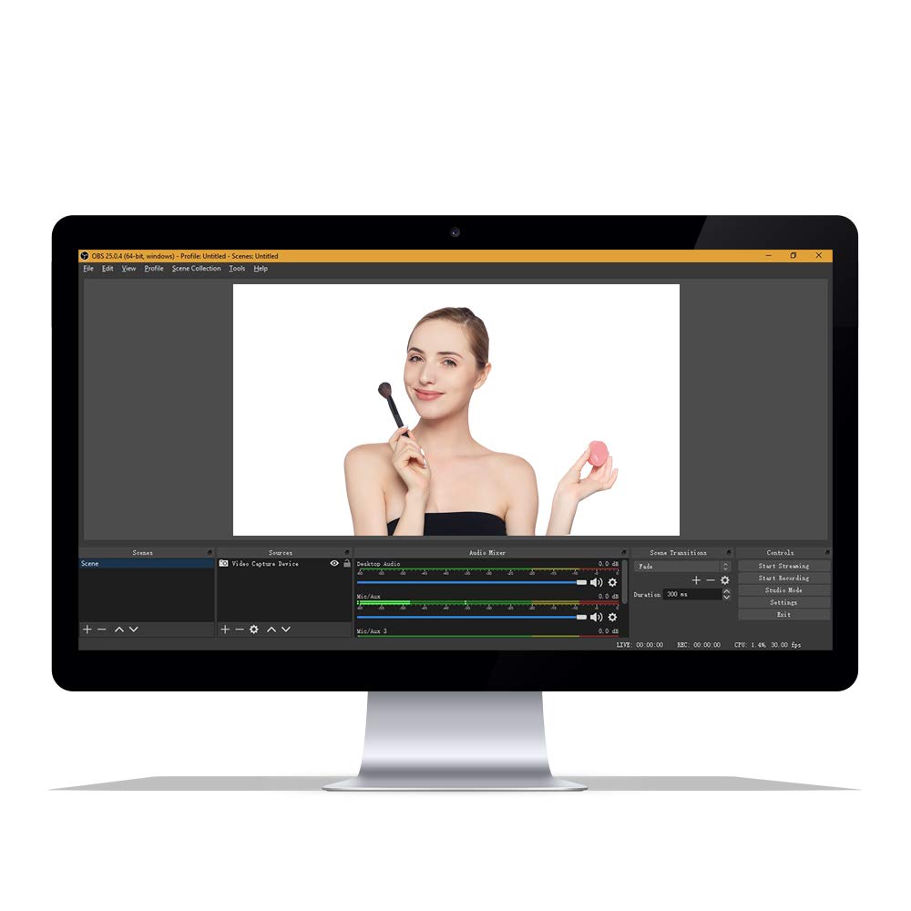 P Panoraxy Wireless Lavalier Microphone with USB USB Video Capture Card to Set Up Livestream Console,Smartphones, Record Interview, Vlogs