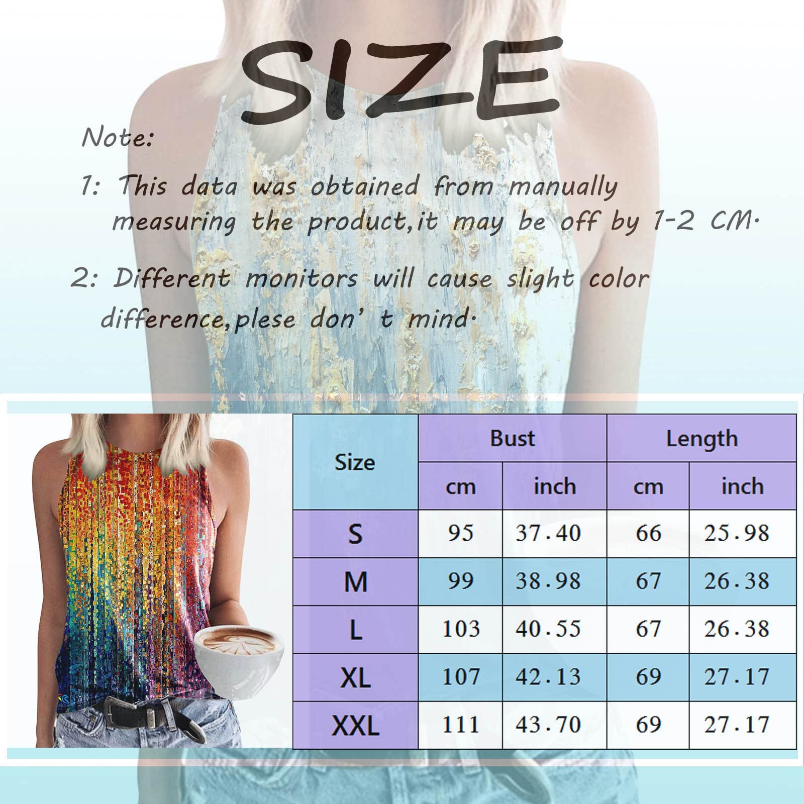 Running Tops for Women Tanks for Womens Crewneck Sleeveless Print Tank Tops Summer Casual Loose Fit Basic Shirts Beach,Comprar Devoluciones A-Purple