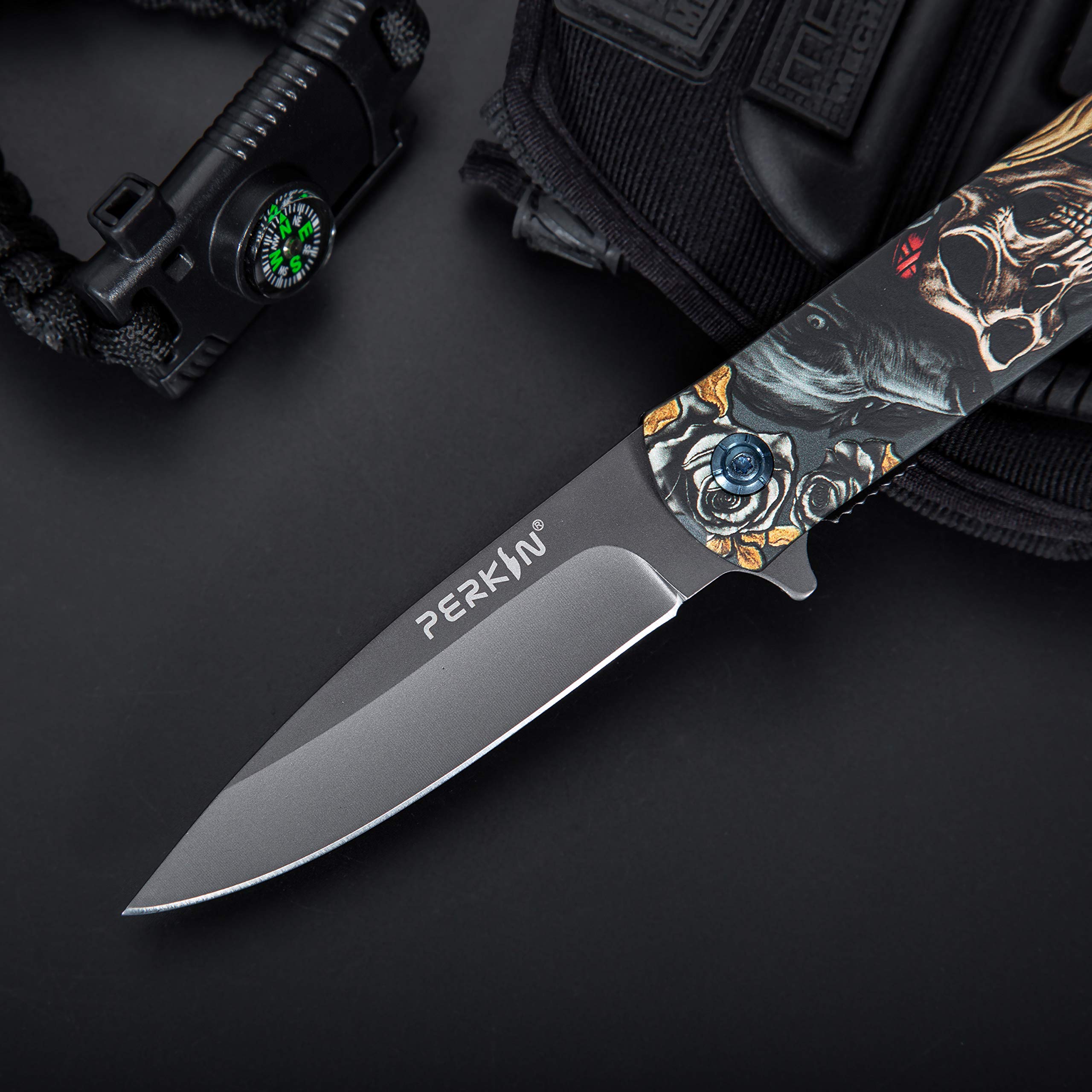 Perkin Pocket Knife Folding Hunting Knife Tactical PKF1006