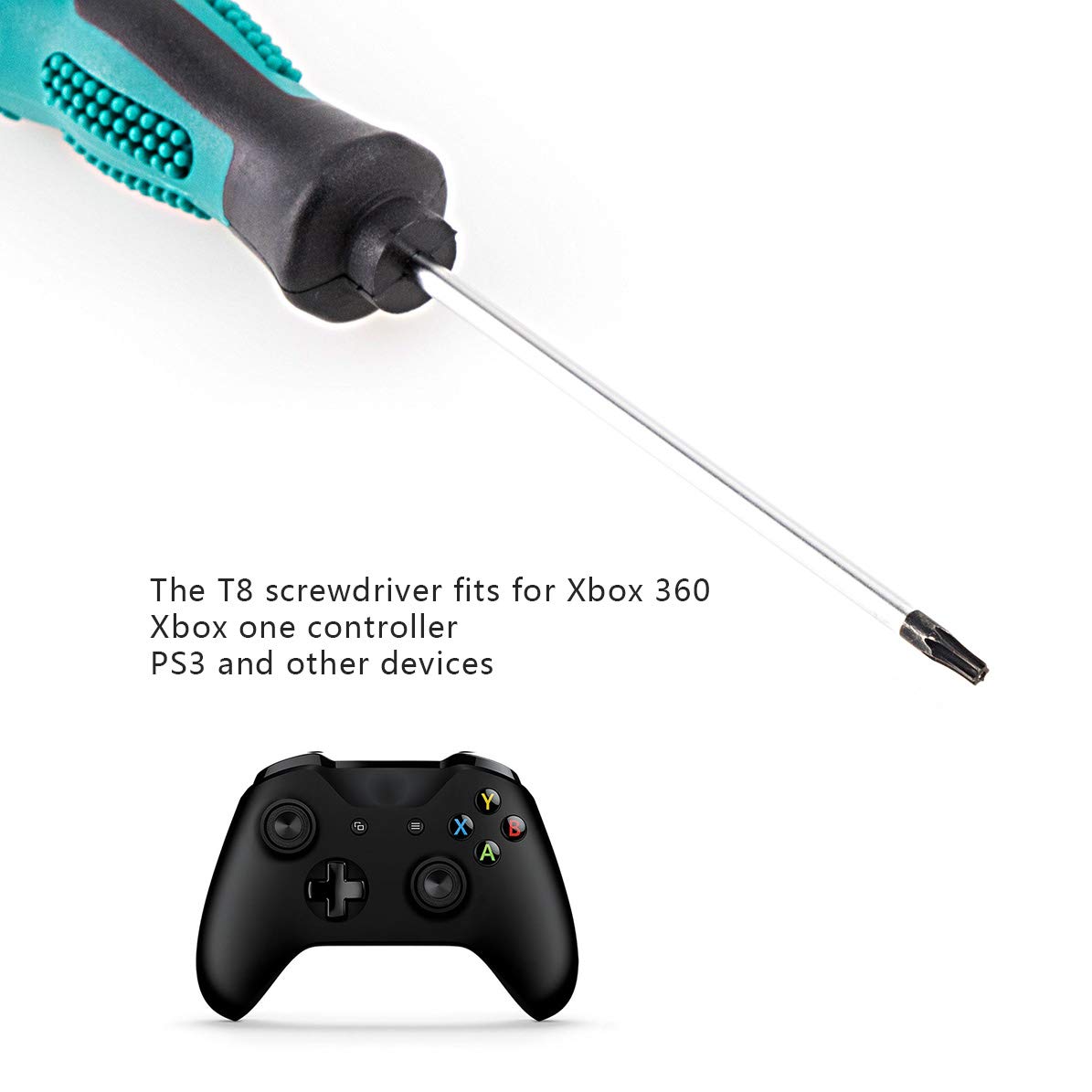 massmall 1 Pc Torx Repair Screwdriver T8 Security Screw Tool for Xbox 360 Controller