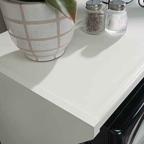 Sauder SauderMicrowave/Kitchen Cart, Soft White Finish