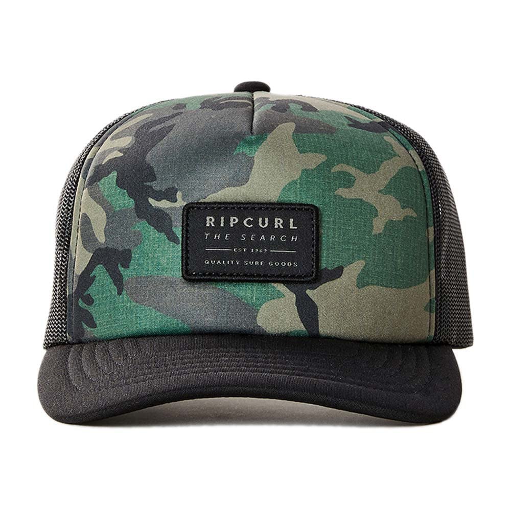 Rip Curl 6 Panel Snapback Trucker Curved Peak Cap ~ Crusher Trucker camo