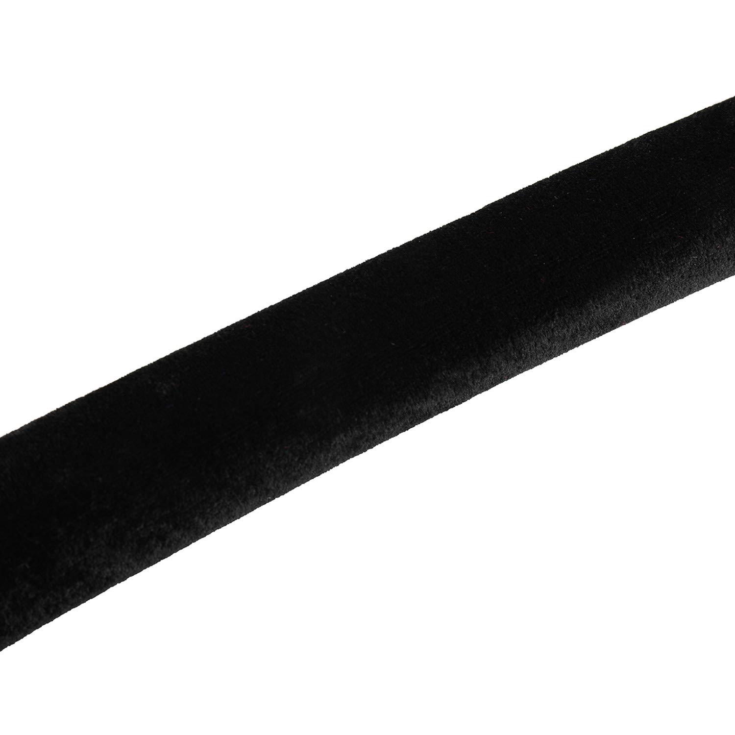 NovelBee 2 Pack of 6.6 Feet Velvet Rope with Stainless Steel Hooks,Crowd Control Stanchion Post Queue Line Barrier (Silver Hook, Black)