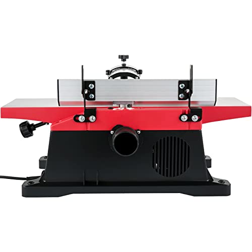 VEVOR Woodworking Benchtop Jointers 6inch with 1650W Motor,Heavy Duty Benchtop Planer Precise Cutterhead 2000rpm,2 Push Blocks Fence Depth Scale,Large Aluminum Work Table for Woodworking