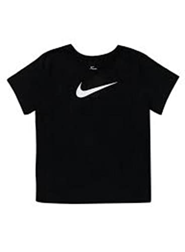 Nike Women's Dry Tee Swoosh Plus, Black/Black/Heather/White, 2X