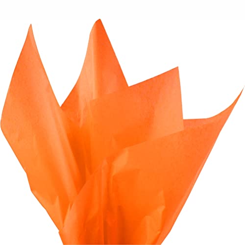 PMLAND Gift Wrapping Tissue Paper - Orange Color - 26 Inches x 20 Inches 60 Sheets